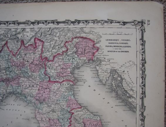 Map of Northern and Southern Italy [Including Corsica, Sicily, Sardinia ...