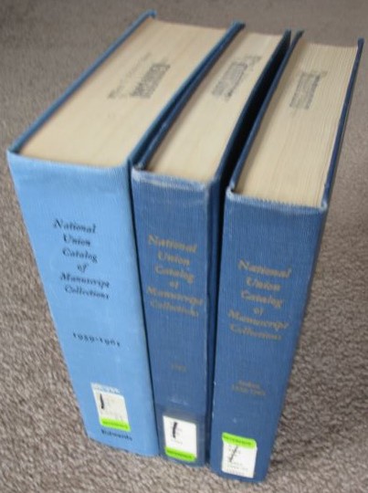 The National Union Catalog of Manuscript Collections: 1968, with Index ...