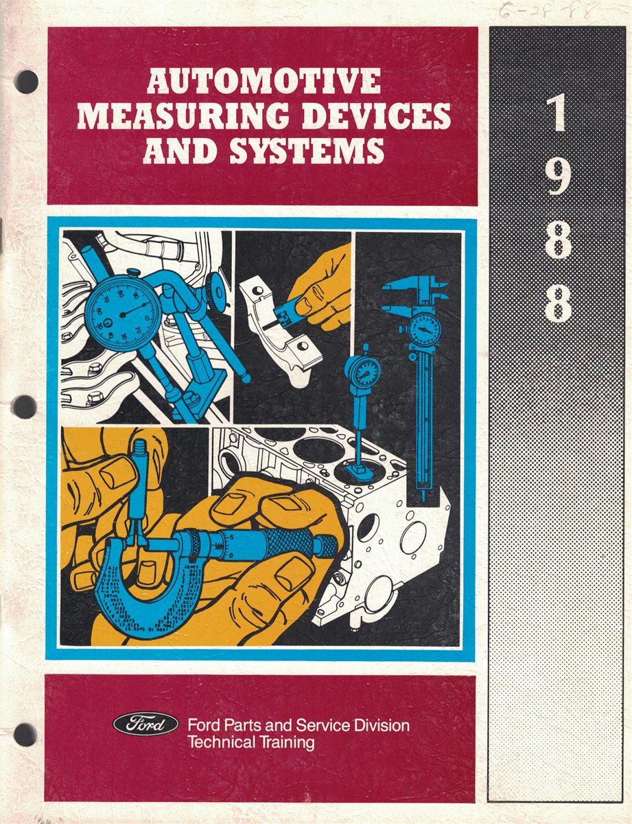 1988 Ford - Automotive Measuring Devices and Systems [Technician's ...