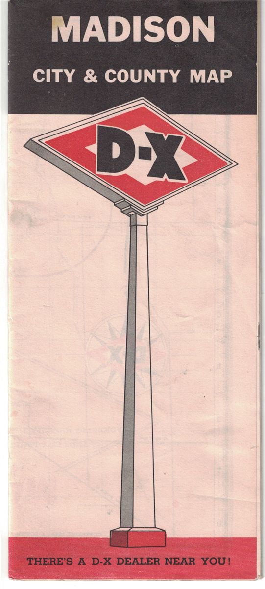 D-X Madison City and County Map [Wisconsin] [Road Map]