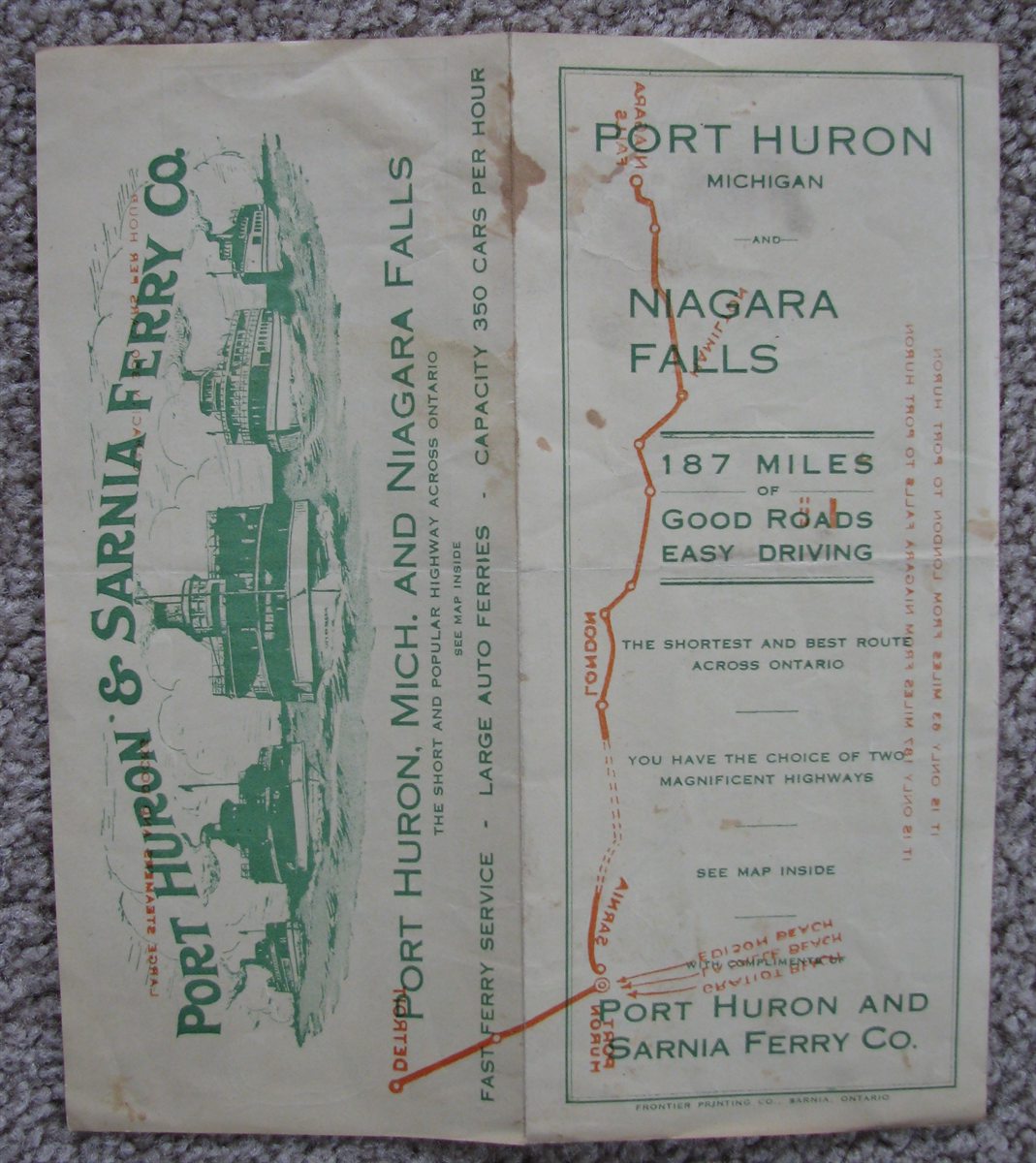 1963 Automobile Ferries, Bridges and Tunnels to and within Canada