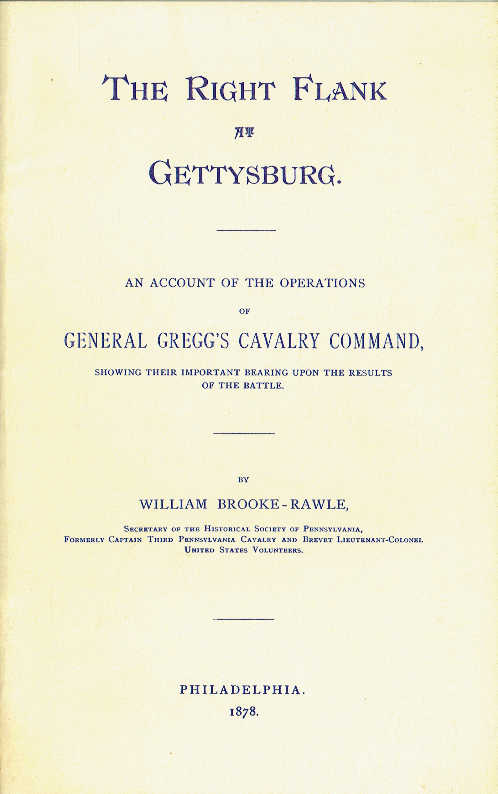 THE RIGHT FLANK AT GETTYSBURG