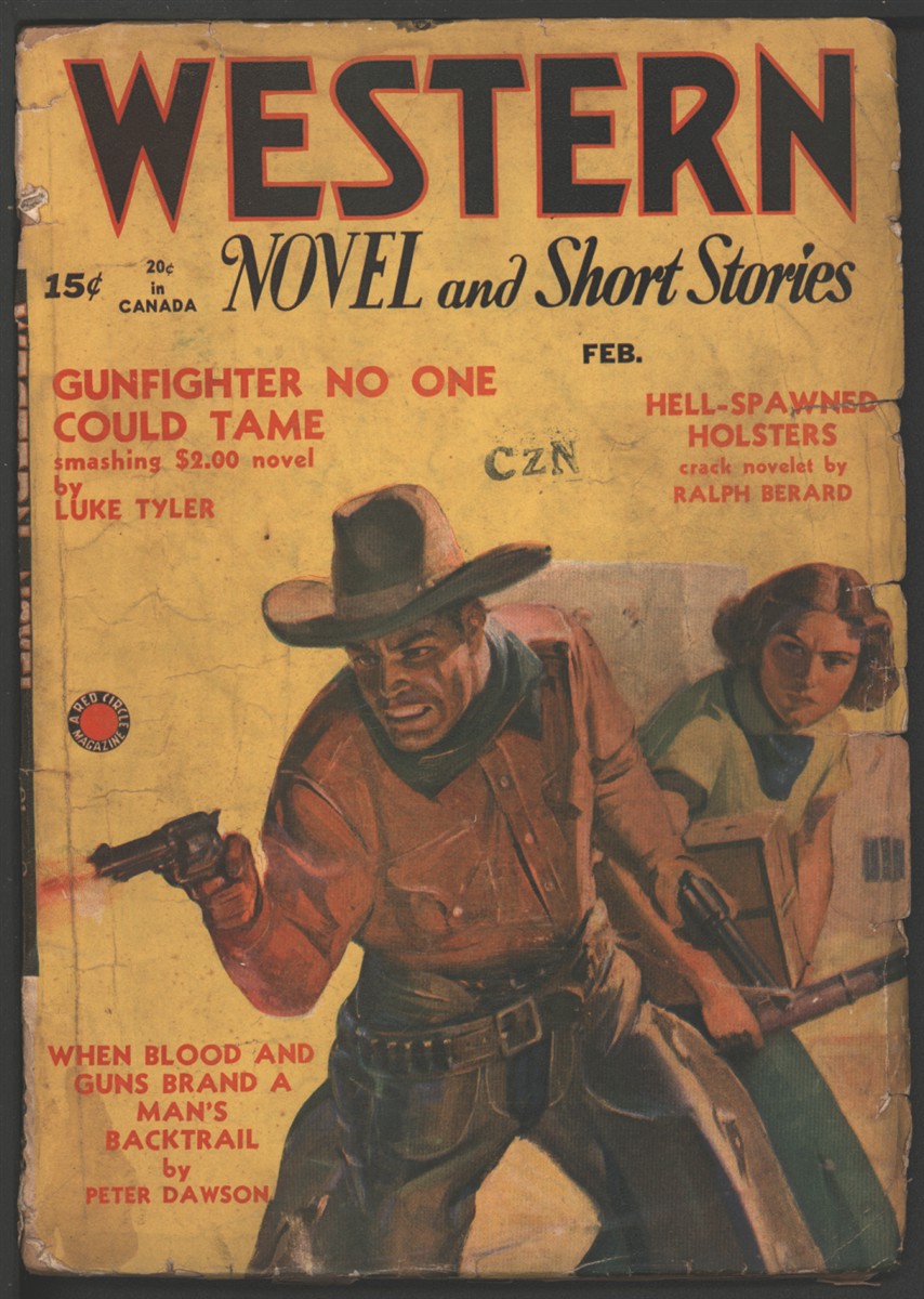 Western Novel and Short Stories 1941 February. Red Circle Pulp.