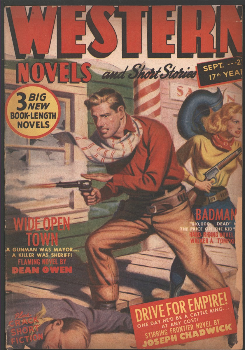 Western Novel and Short Stories 1951 September. Red Circle Pulp.