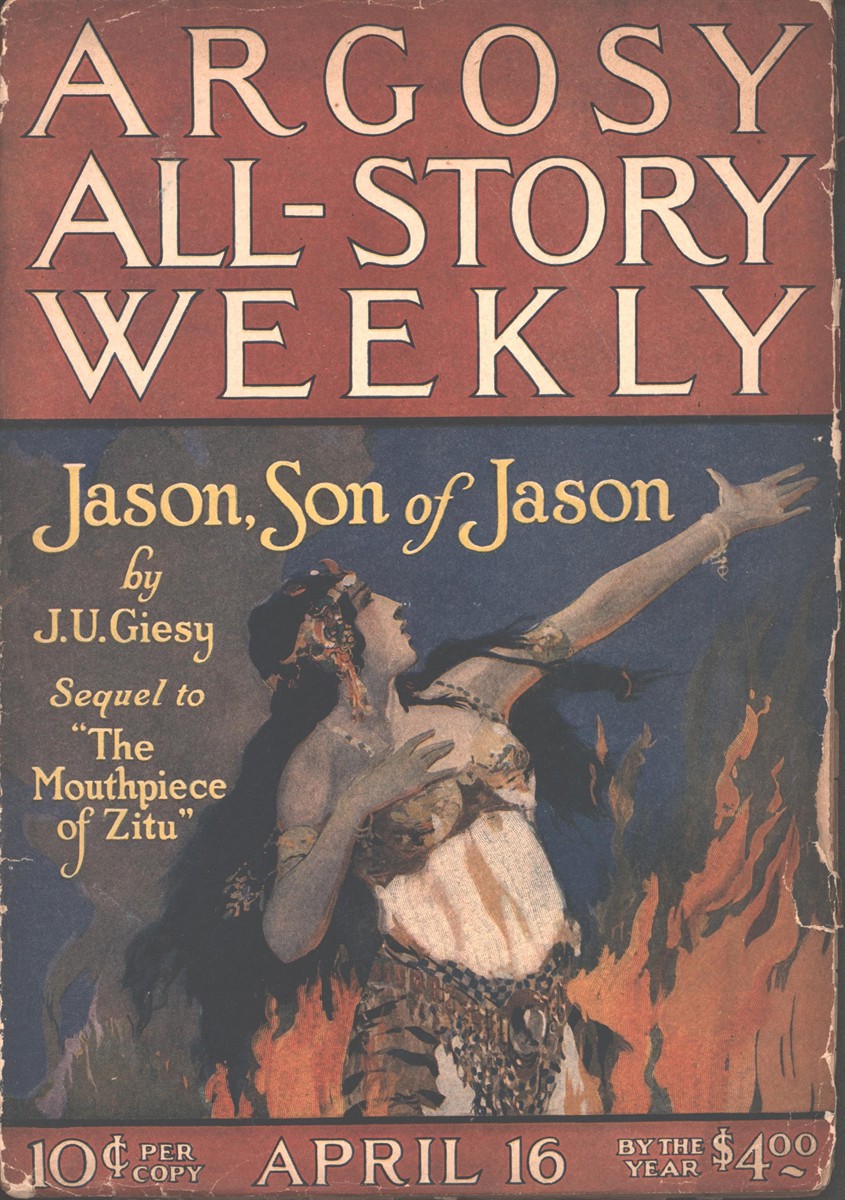 Argosy All-Story Weekly 1921 April 16. Jason, Son of Jason Cover and Story