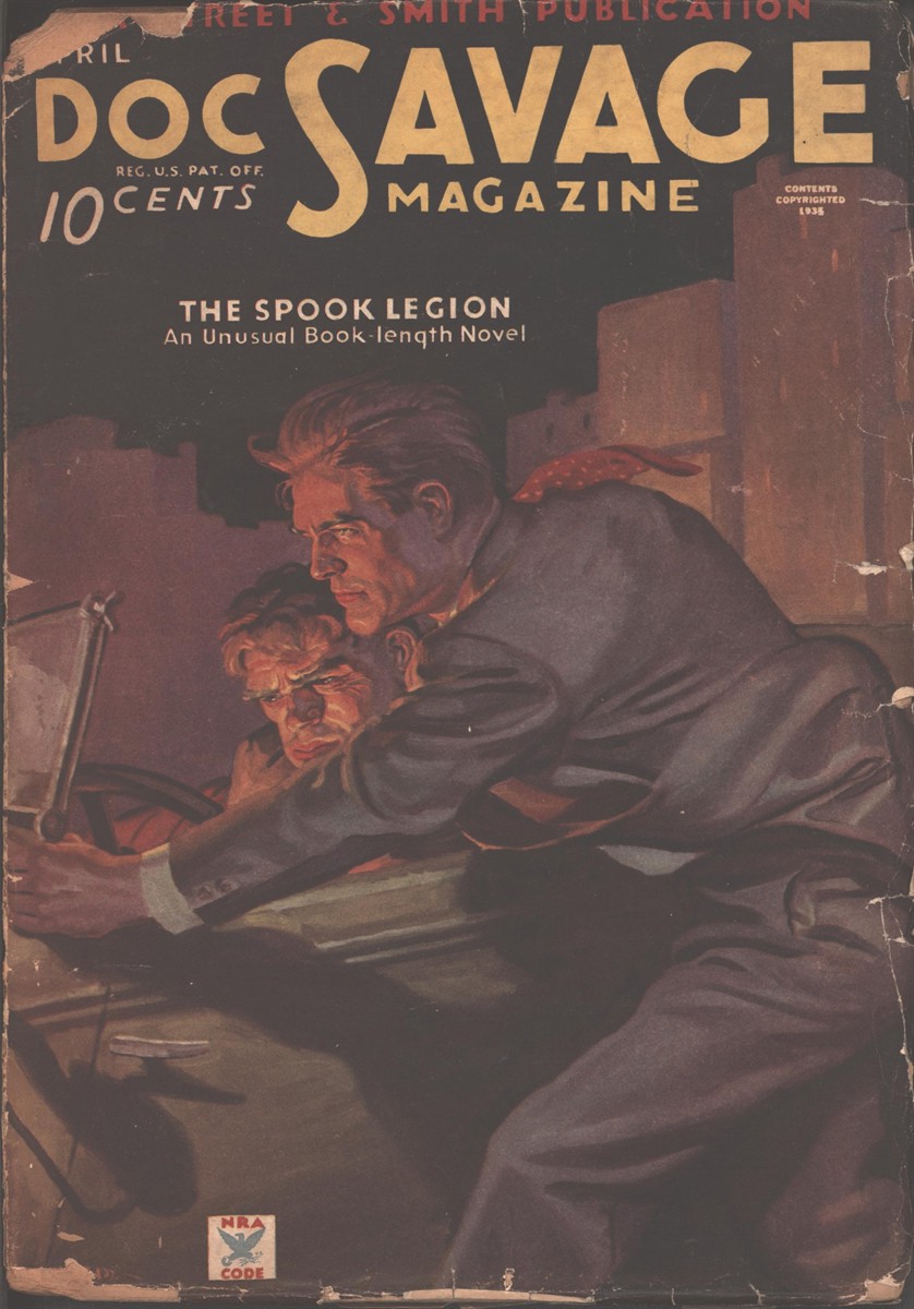 Doc Savage 1935 April. the Spook Legion.