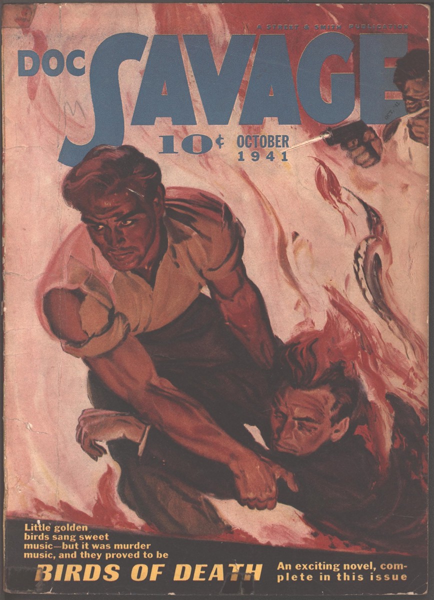 Doc Savage 1941 October. "Birds of Death.