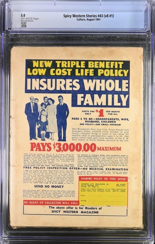 Spicy Western Stories 1941 August, #43. Bondage Cover.