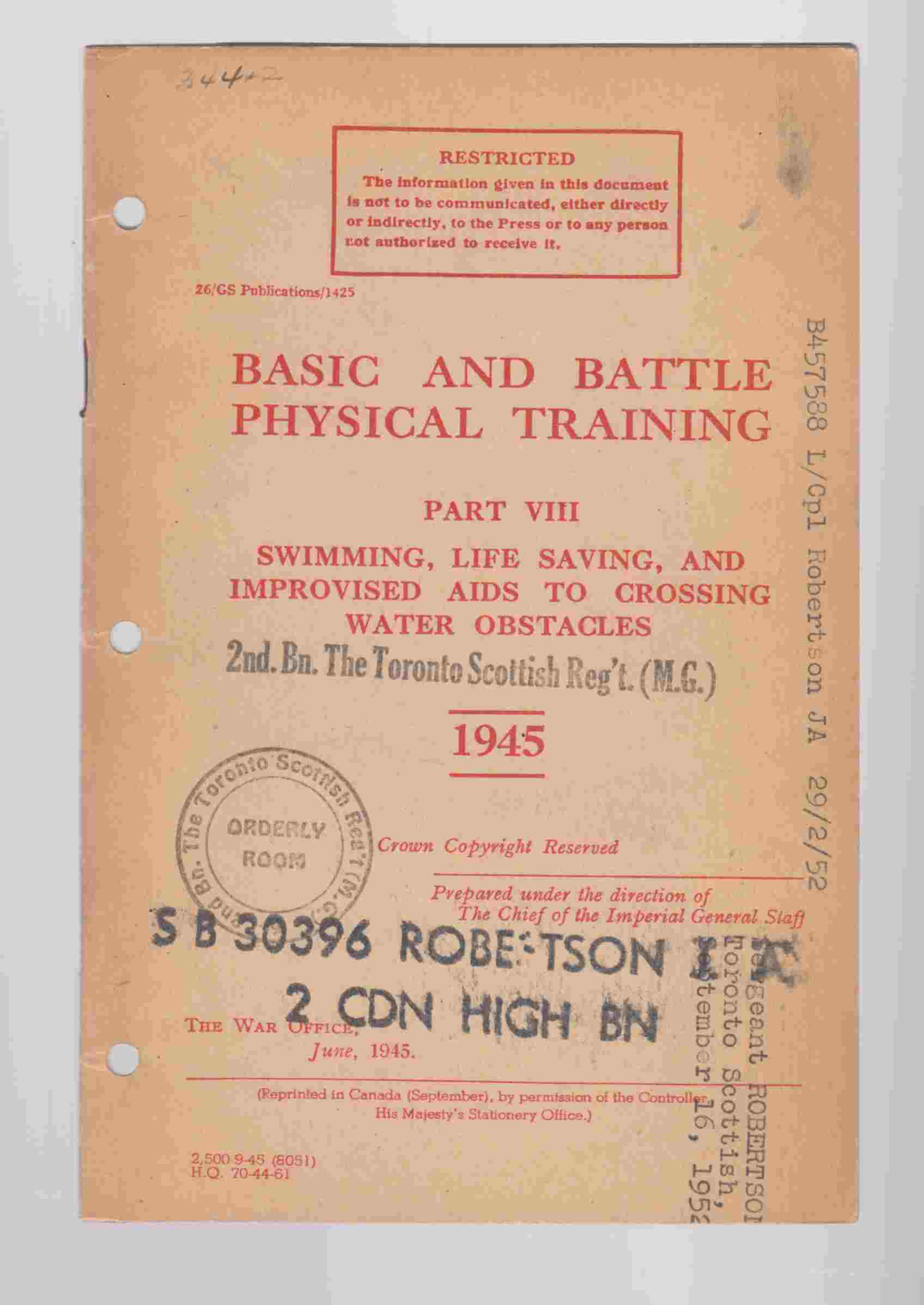 Basic and Battle Physical Training Part I General Principles of Basic and Battle Physical ...