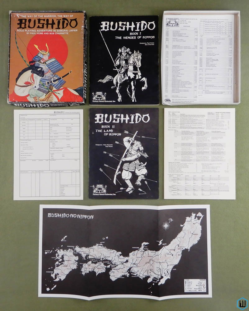 BUSHIDO RPG (Book 1 & 2: Heroes & Land of Nippon) Feudal Japan