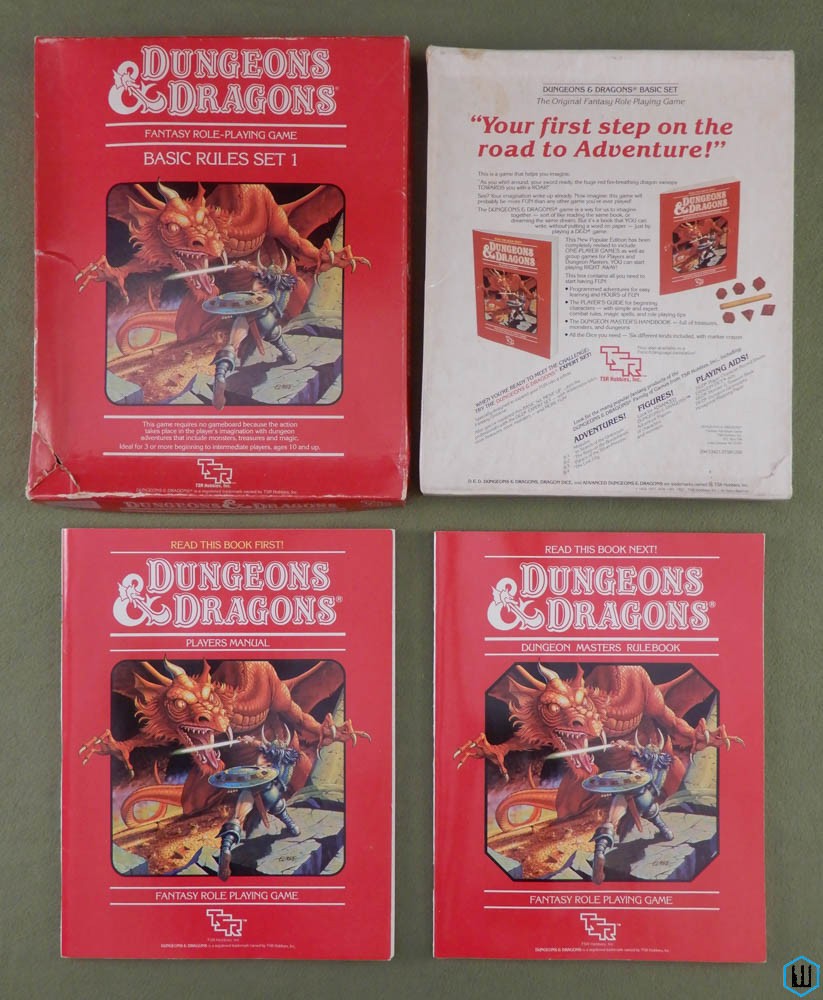 Dungeons & Dragons Basic Rules, Set 1 (Mentzer BECMI edition D&D) Box