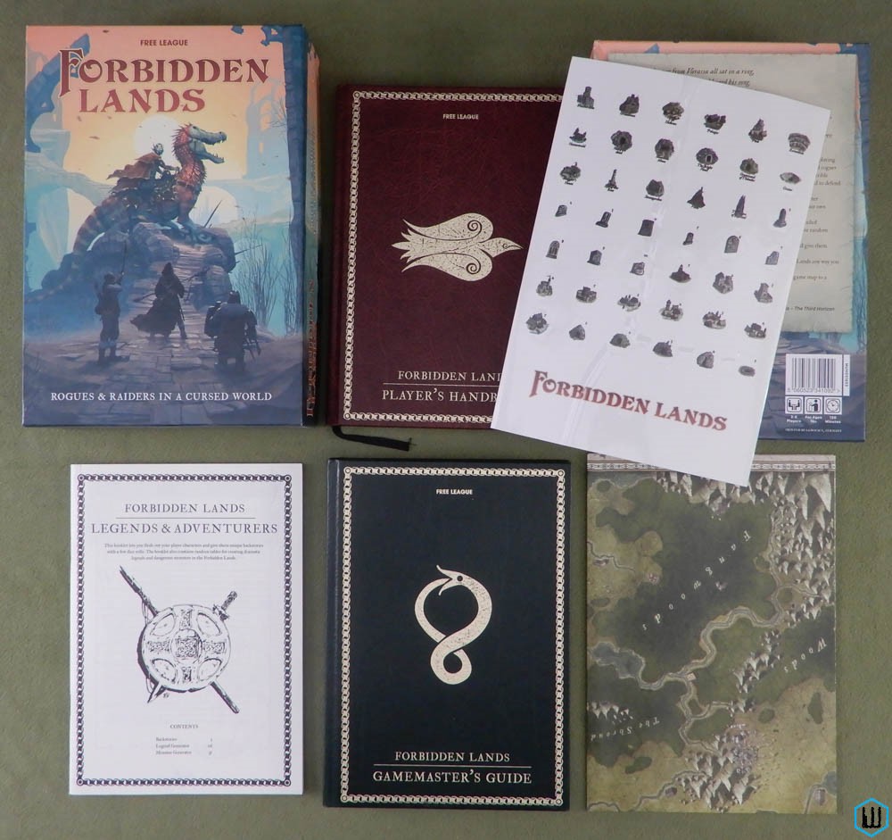 FORBIDDEN LANDS RPG (Fantasy Roleplaying Game Box Set)