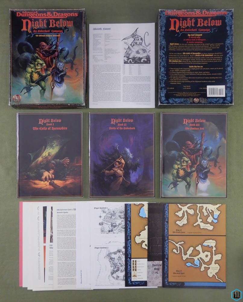 Night Below: Underdark Campaign (Advanced Dungeons & Dragons) BOX SET