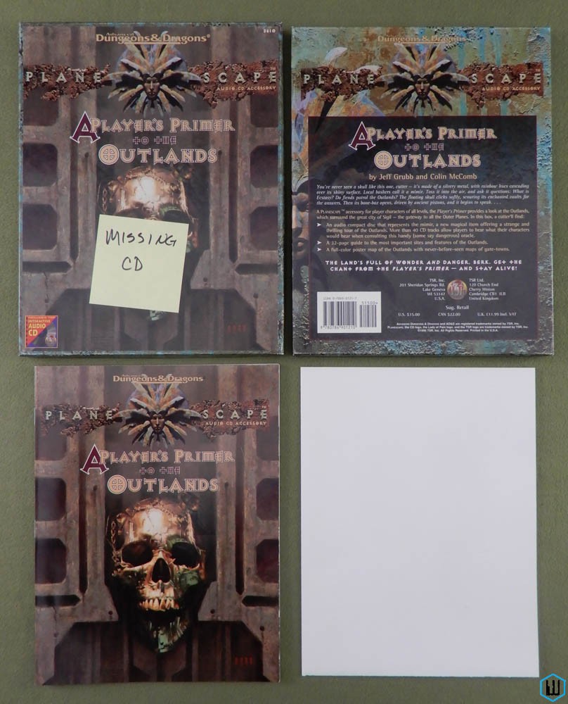 Player's Primer to Outlands - NO CD (Dungeons Dragons Planescape) Box Set