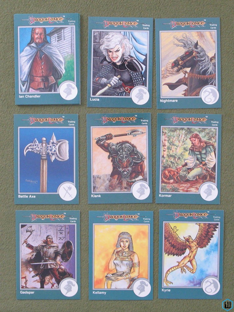 DRAGONLANCE: 17 Trading Cards (1993 Collector Factory Set) NPCs Loot ...