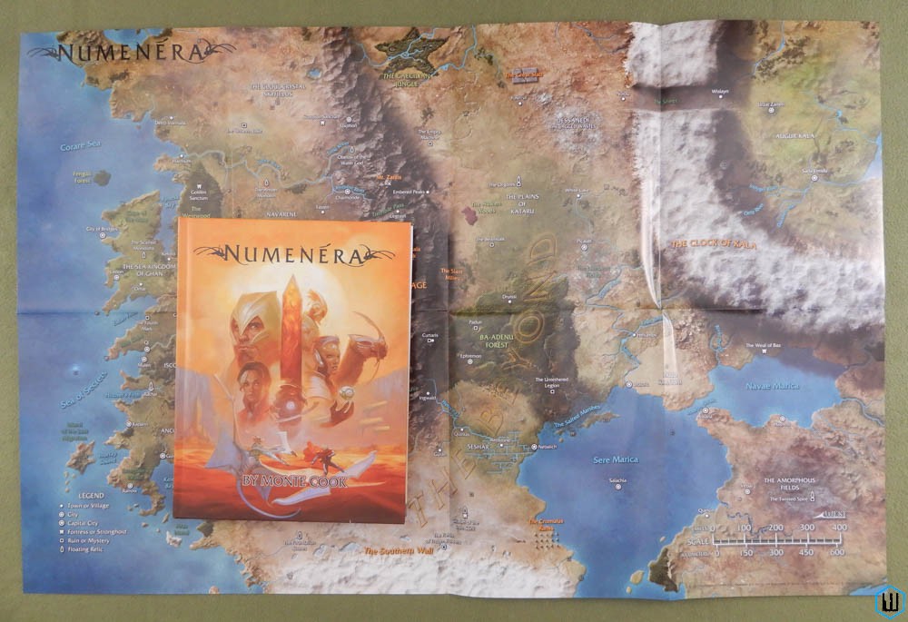 Numenera Corebook w Poster Map (Ninth World Far Future RPG)