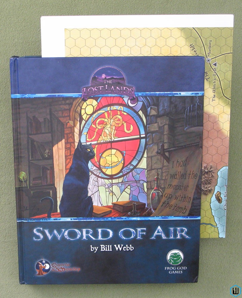 Lost Lands: Sword of Air (Swords & Wizardry OSR RPG) Hardcover w Map