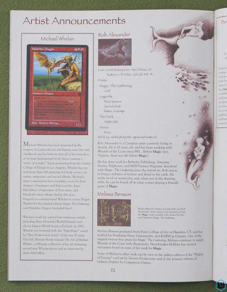 The Duelist, Issue 3, Fall 1994 (Official Deckmaster Magazine) w Jyhad ...