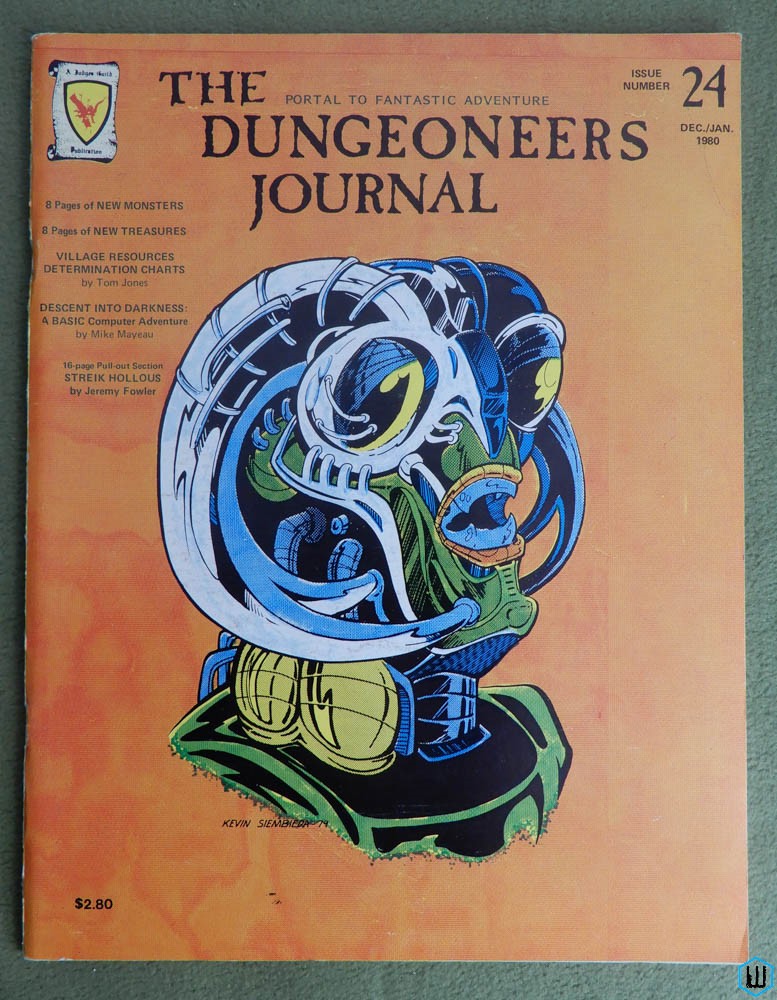 The Dungeoneers Journal, Issue 24 (Dec / Jan 1980) Magazine