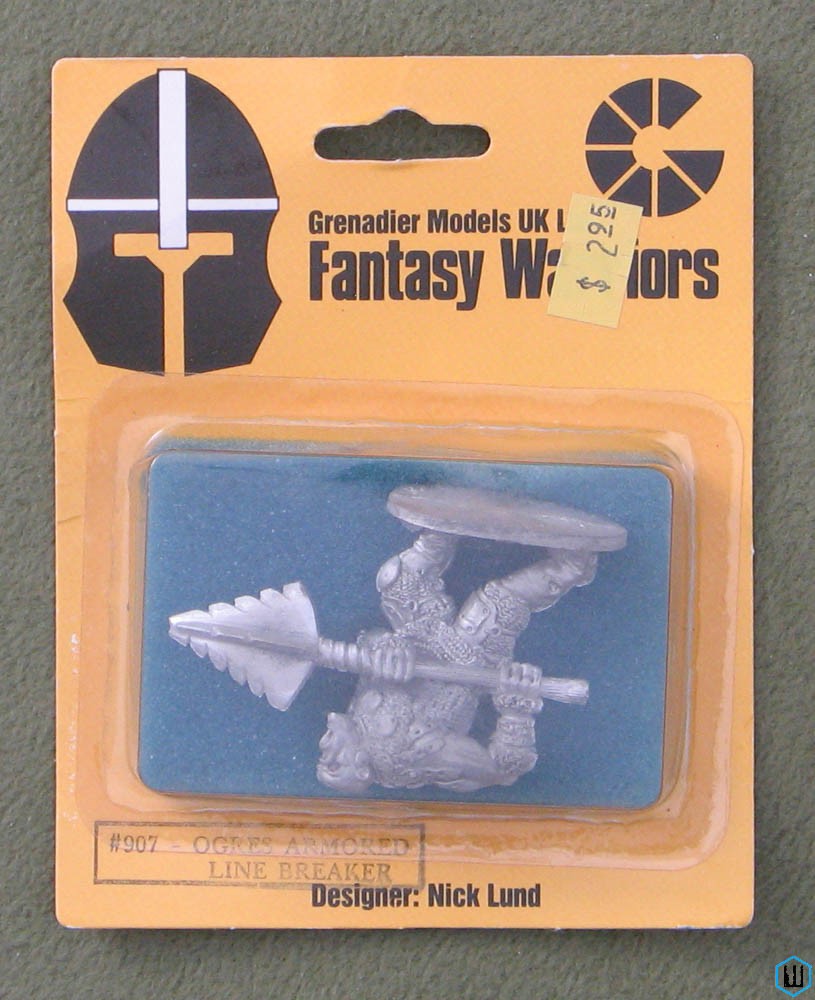 Fantasy Warriors: Ogres Armored Line Breaker blister pack Grenadier ...