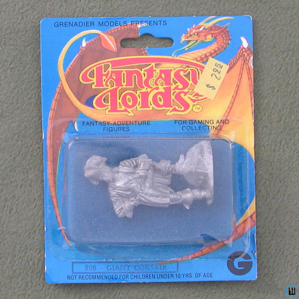 Fantasy Lords: GIANT CORSAIR Grenadier #06 Metal Miniatures minis 1983