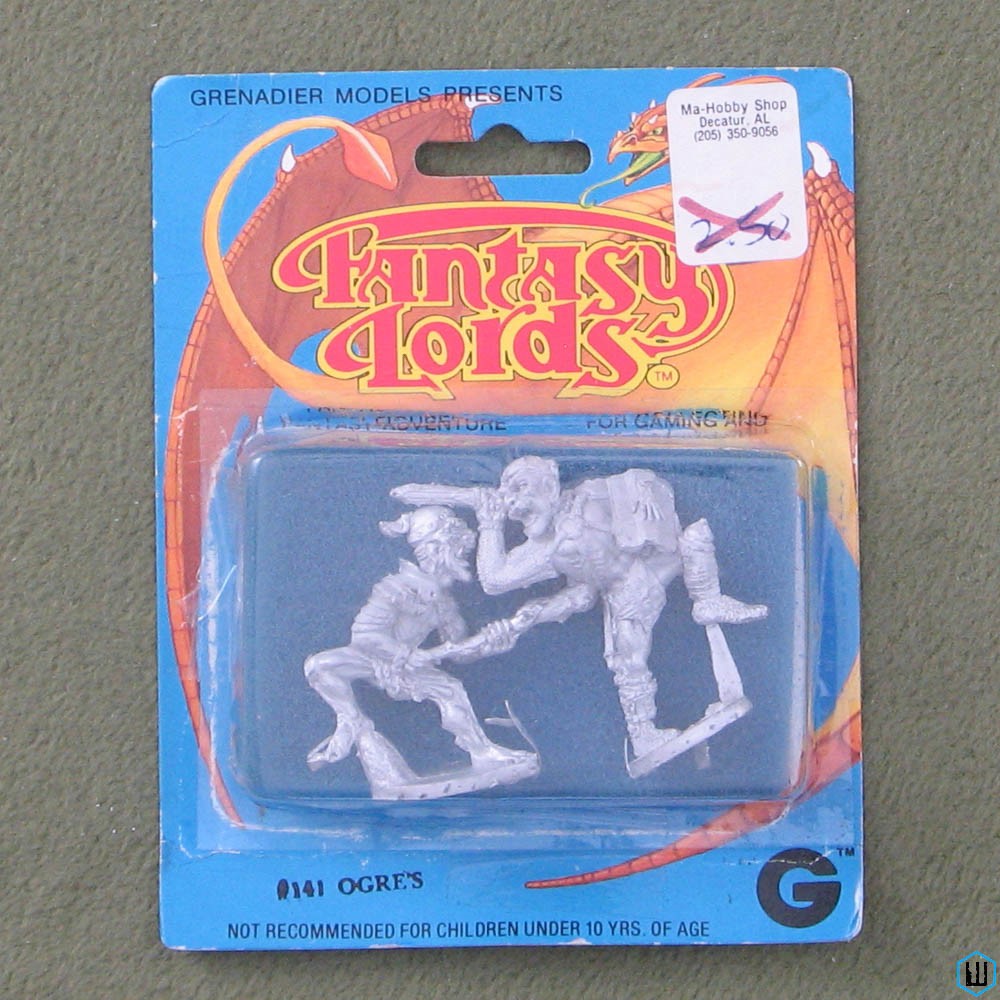 Fantasy Lords: OGRES Grenadier #141 Metal Miniatures minis 1983