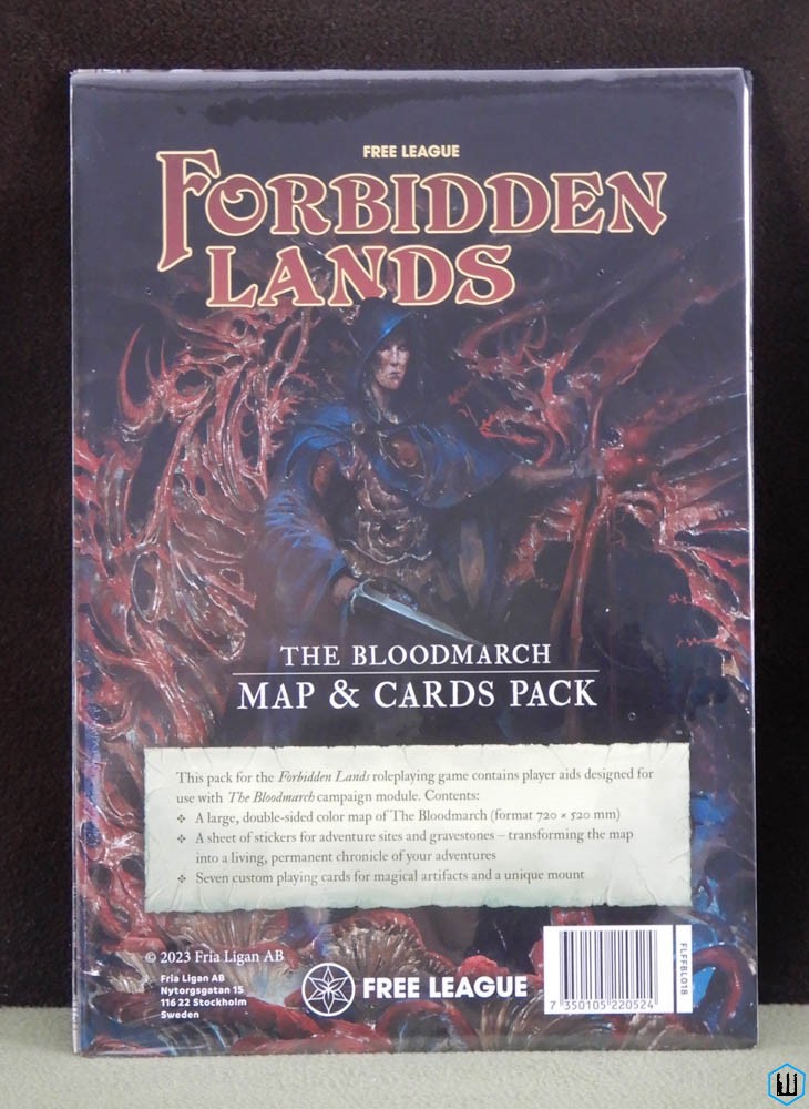 The Bloodmarch: Map & Cards Pack (Forbidden Lands RPG)