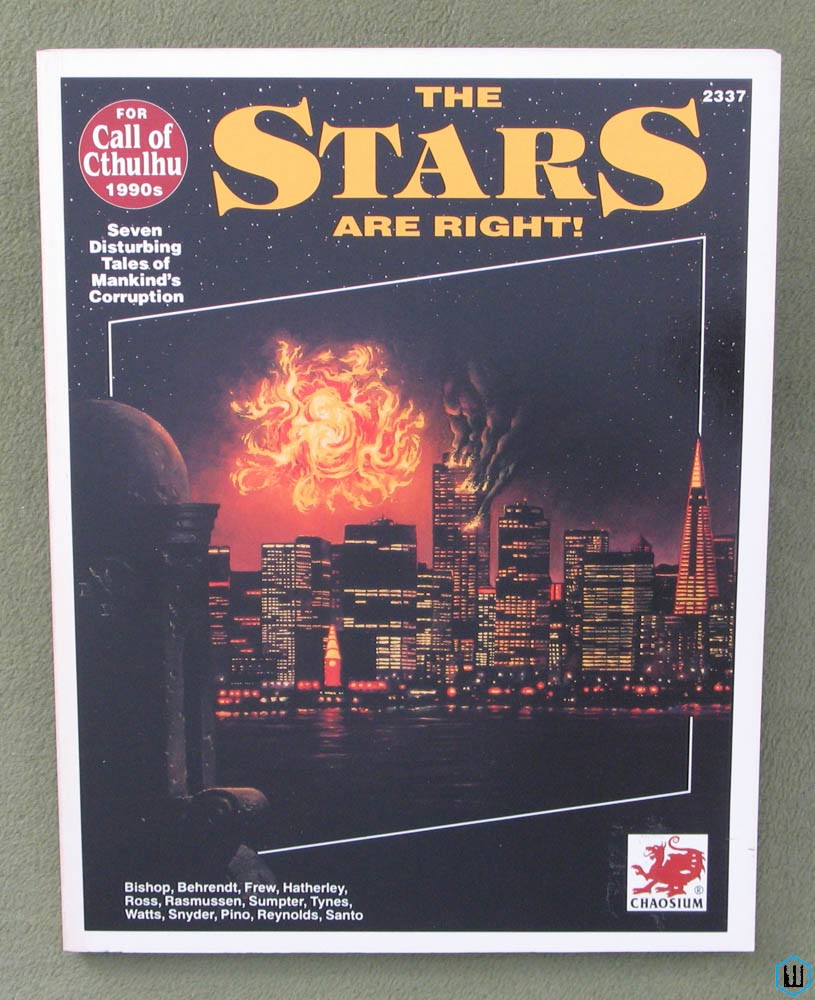 The Stars Are Right (Call Cthulhu RPG) NICE Original 1992 edition