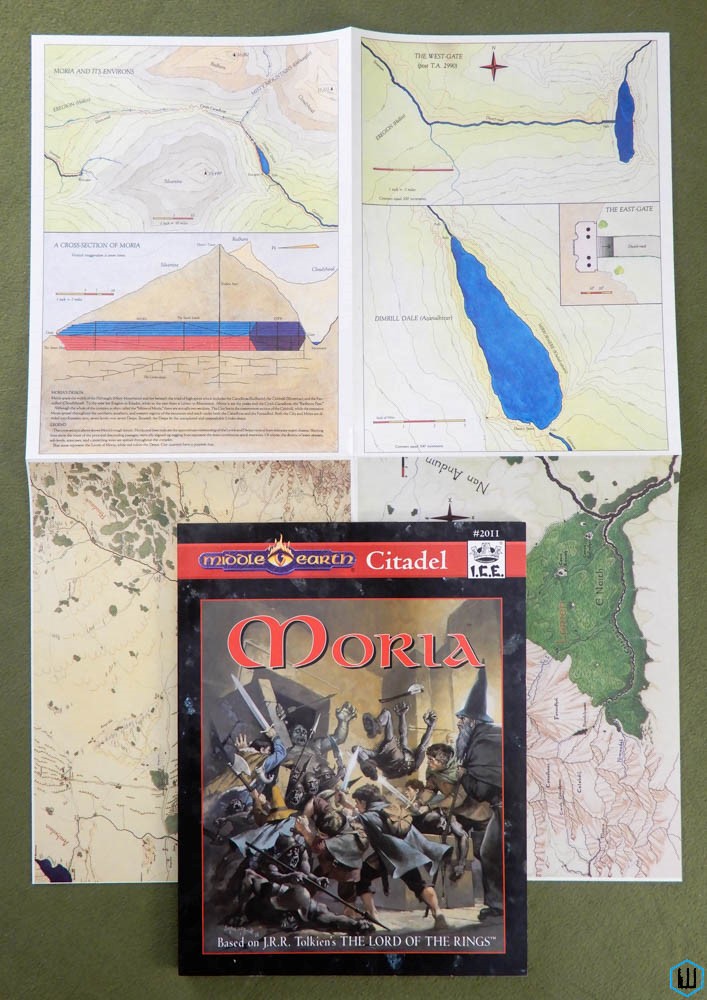 MORIA (Middle Earth Role Playing MERP: Citadel) w Map
