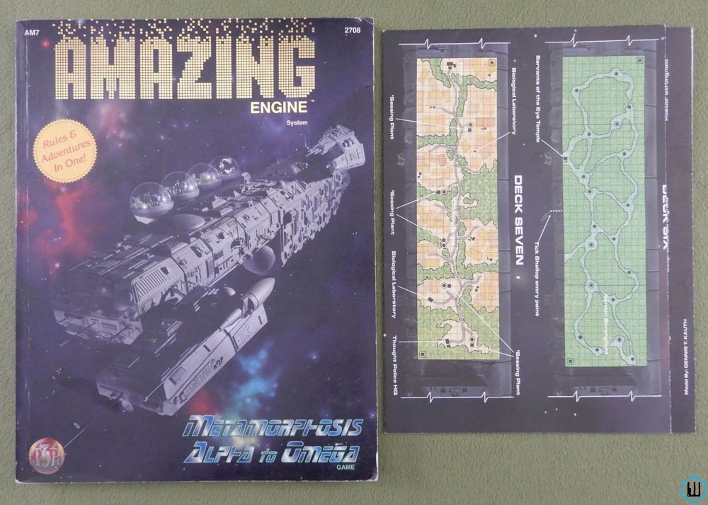 Metamorphosis Alpha to Omega (Amazing Engine RPG System AM7) w Map