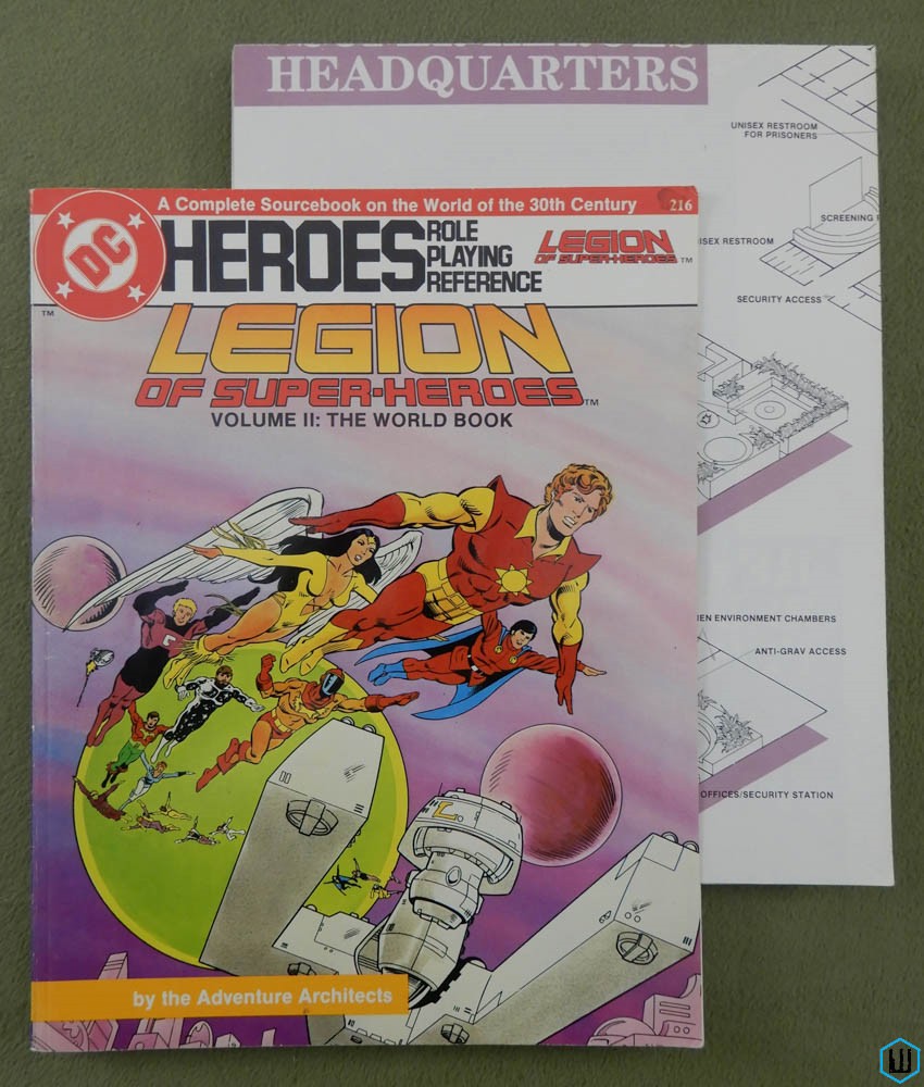 Legion of Super-Heroes Volume II 2 w MAP (DC Heroes RPG)