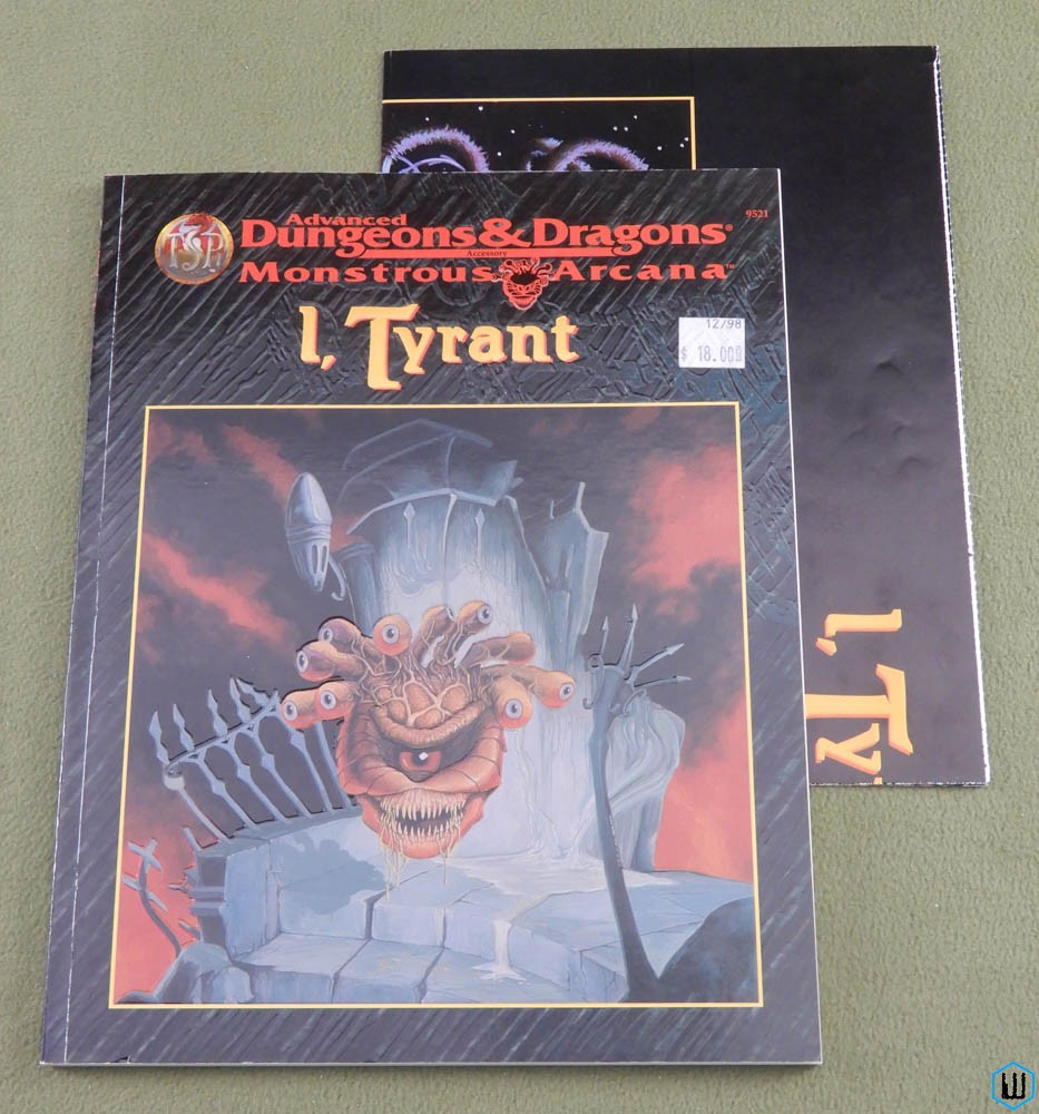 I, TYRANT (Advanced Dungeons Dragons Monstrous Arcana) w POSTER