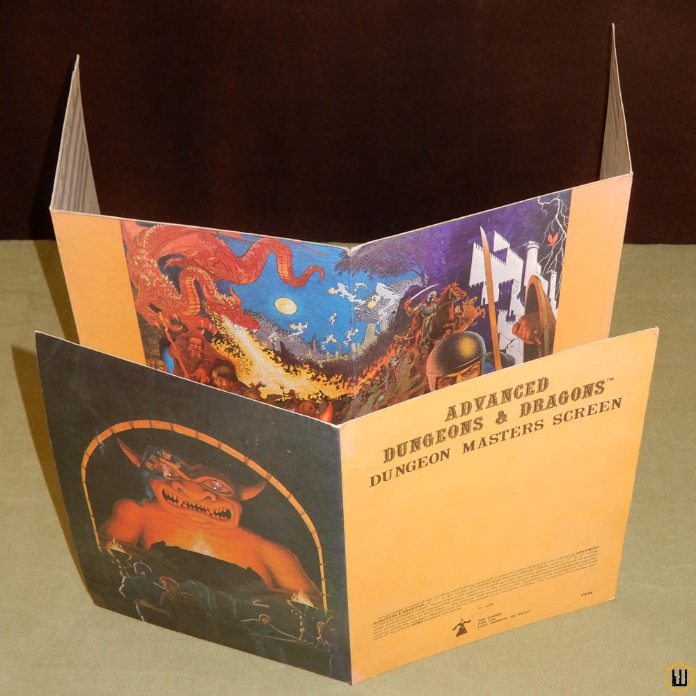 Dungeon Masters Screen (Advanced Dungeons Dragons) Gold DM Screens 1ST ...