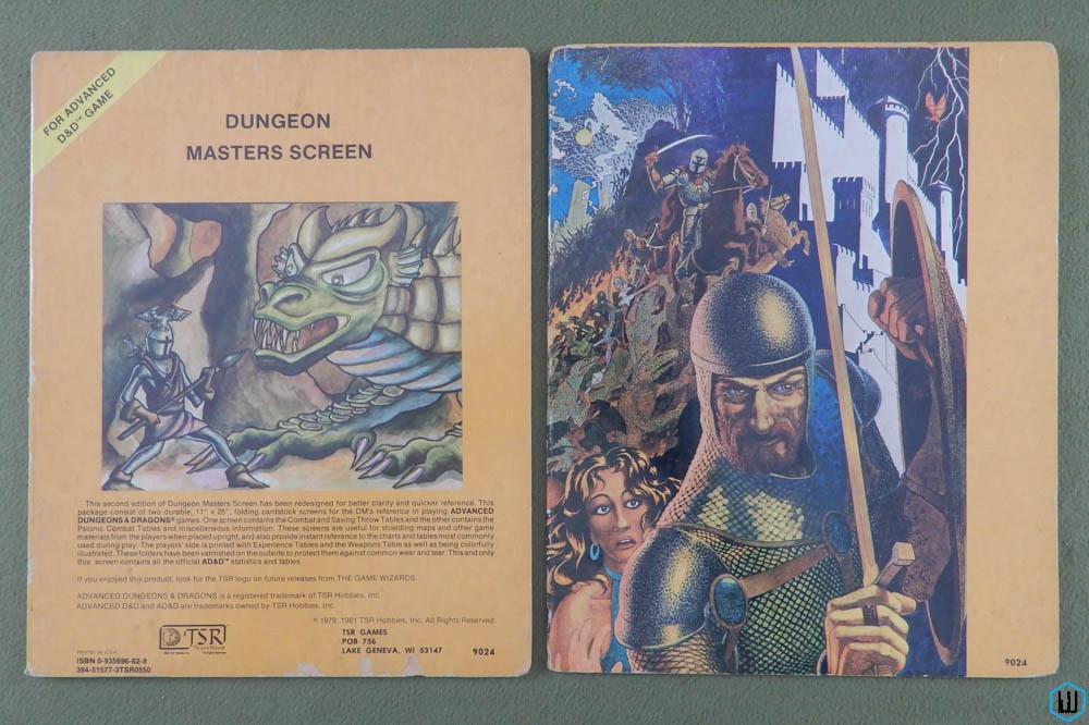 Dungeon Masters Screen (Advanced Dungeons Dragons) Gold DM Screens