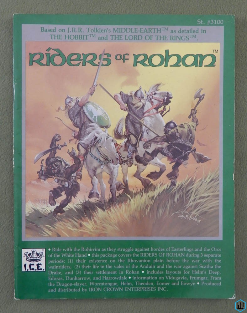 Riders of Rohan (Middle Earth Role Playing MERP) w Maps