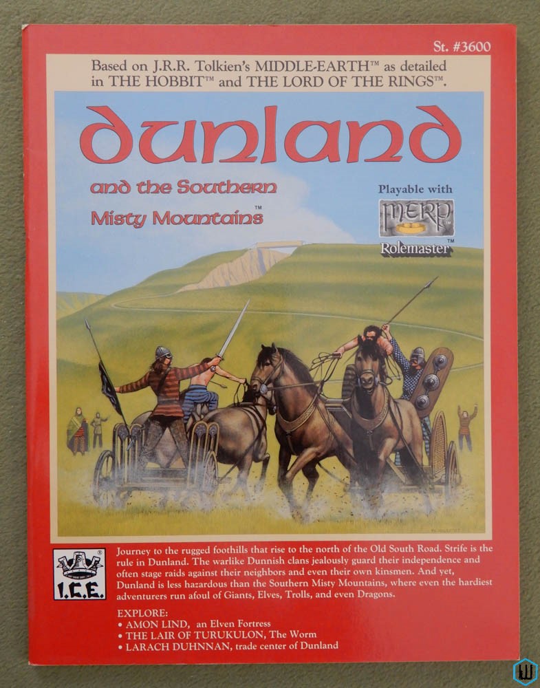 Dunland & the Southern Misty Mountains (Middle Earth Role Playing MERP)