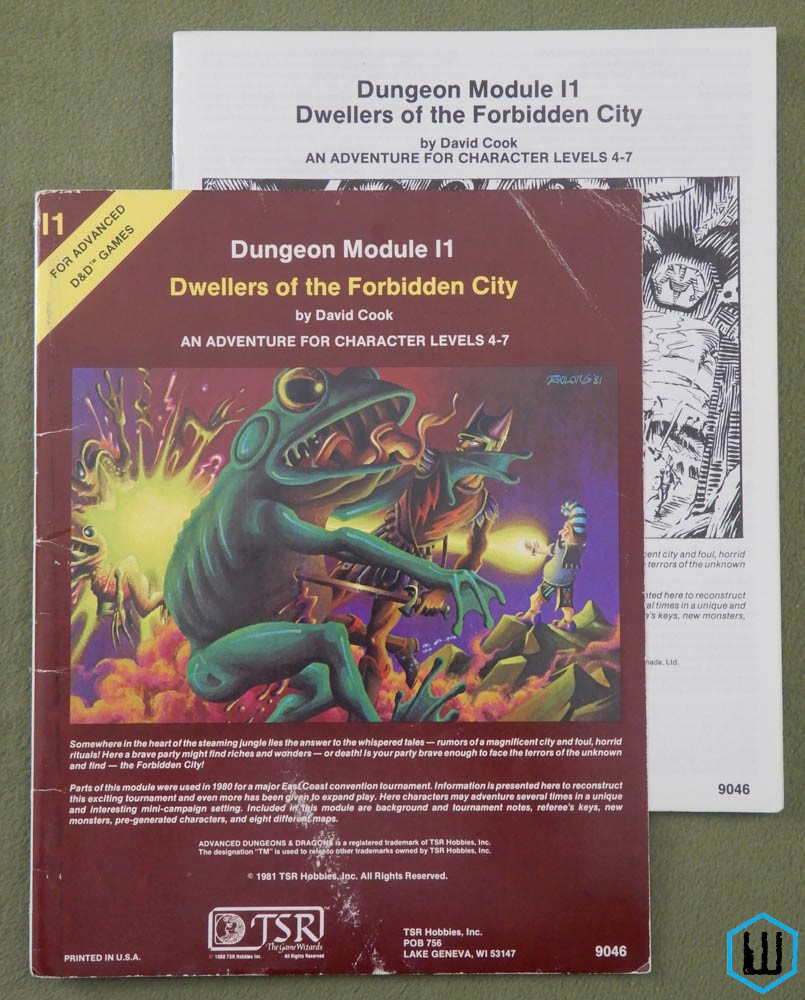 Bloodstone Wars (Advanced Dungeons & Dragons Module H3) Original w Map