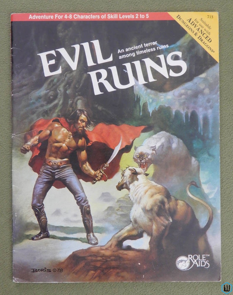 Evil Ruins (Role Aids Advanced Dungeons Dragons)