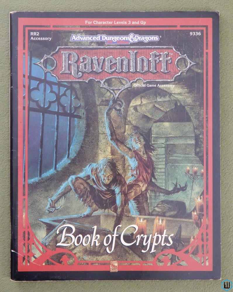 Book of Crypts (Dungeons Dragons Ravenloft RR2) Original 1991 edition