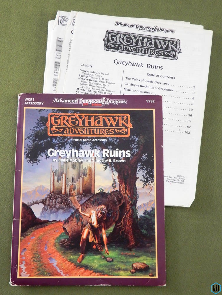 Greyhawk Ruins (Advanced Dungeons Dragons module WGR1) - PLAY COPY