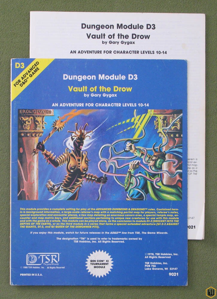 Into the Maelstrom (Dungeons & Dragons Module M1) Original 1985 edition