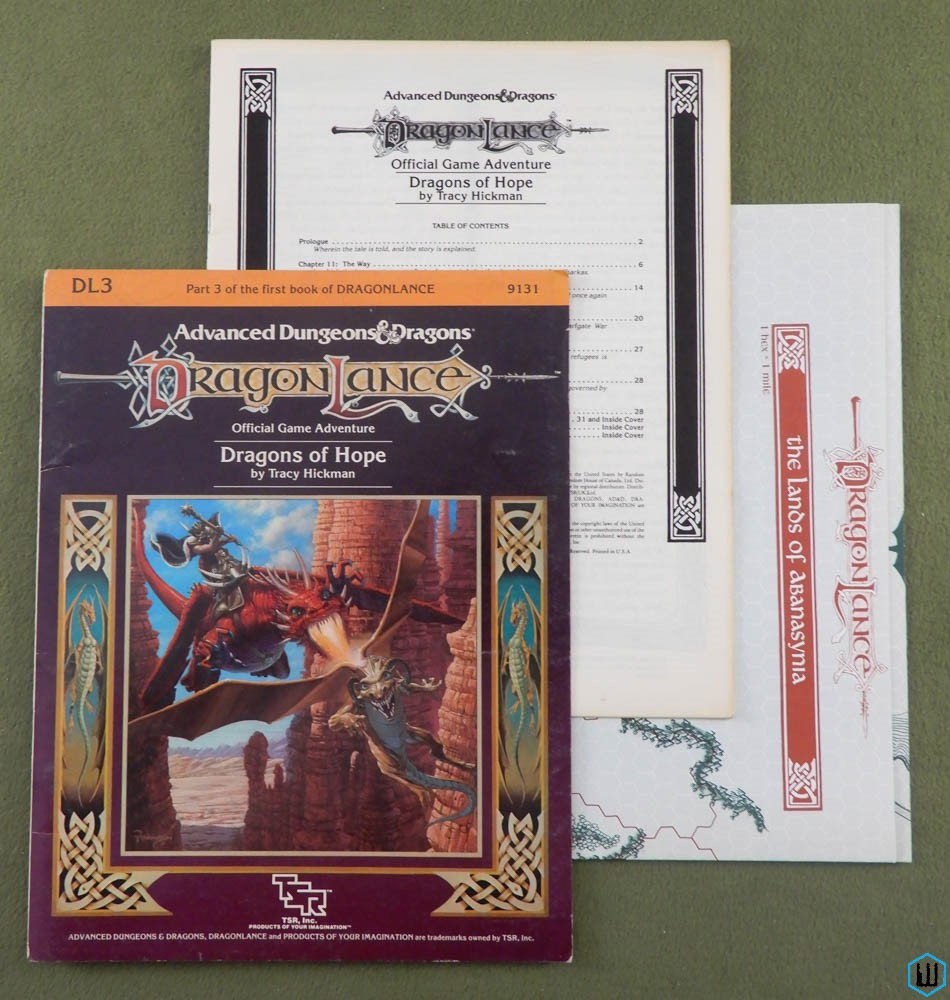 Dragons of Hope (Advanced Dungeons Dragons Dragonlance DL3) Original ...