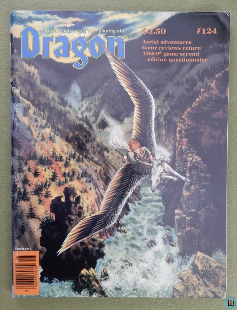 Dragon Magazine, Issue 124 (w Forgotten Realms poster map!)
