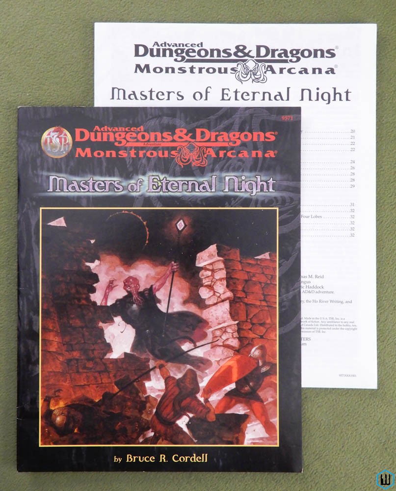Masters of Eternal Night (Dungeons Dragons Monstrous Arcana) 1998 edition