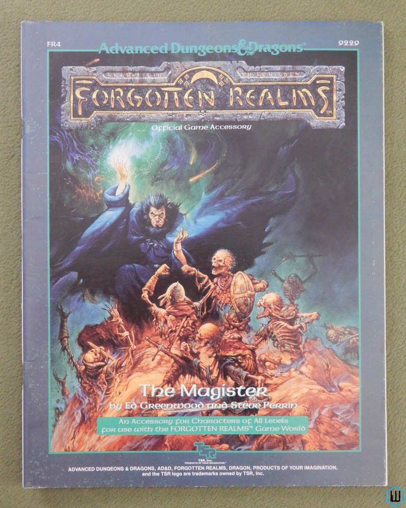 The Magister (Advanced Dungeons Dragons Forgotten Realms FR4) Original 1988