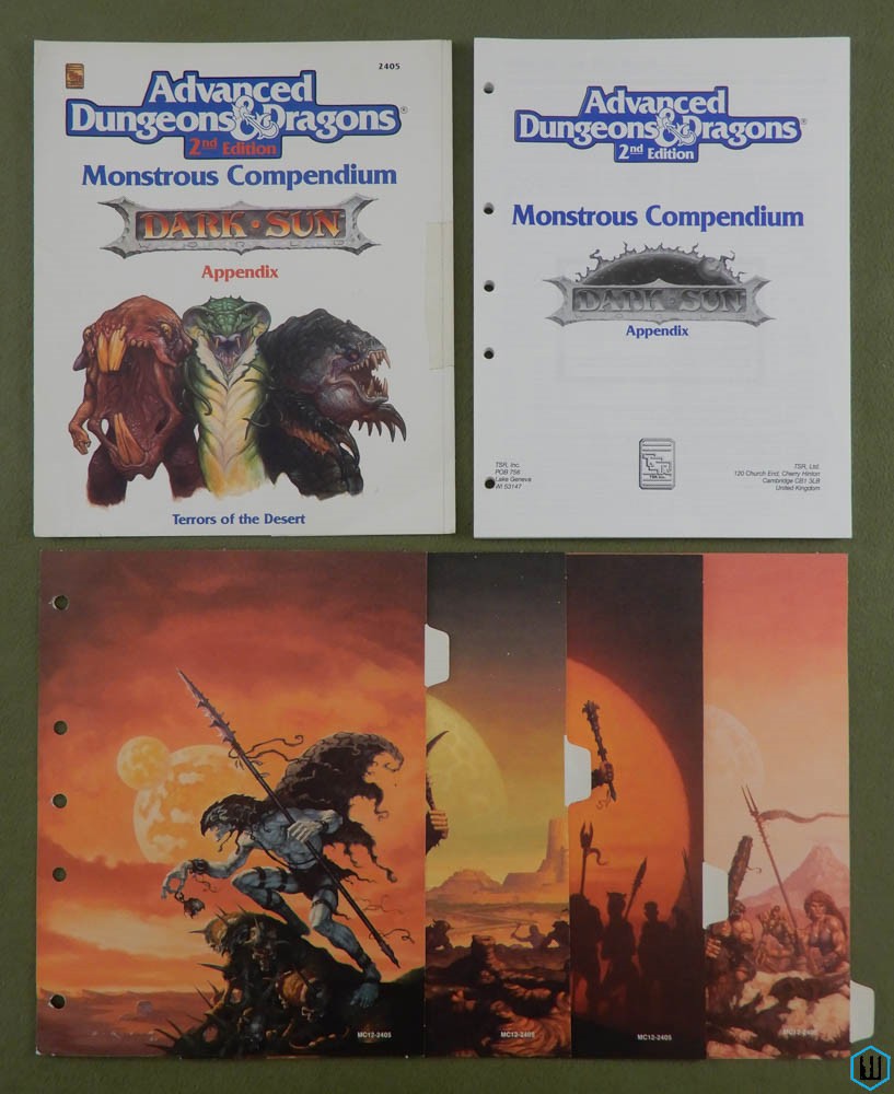 Monstrous Compendium Dark Sun Appendix MC12 (Advanced Dungeons Dragons)