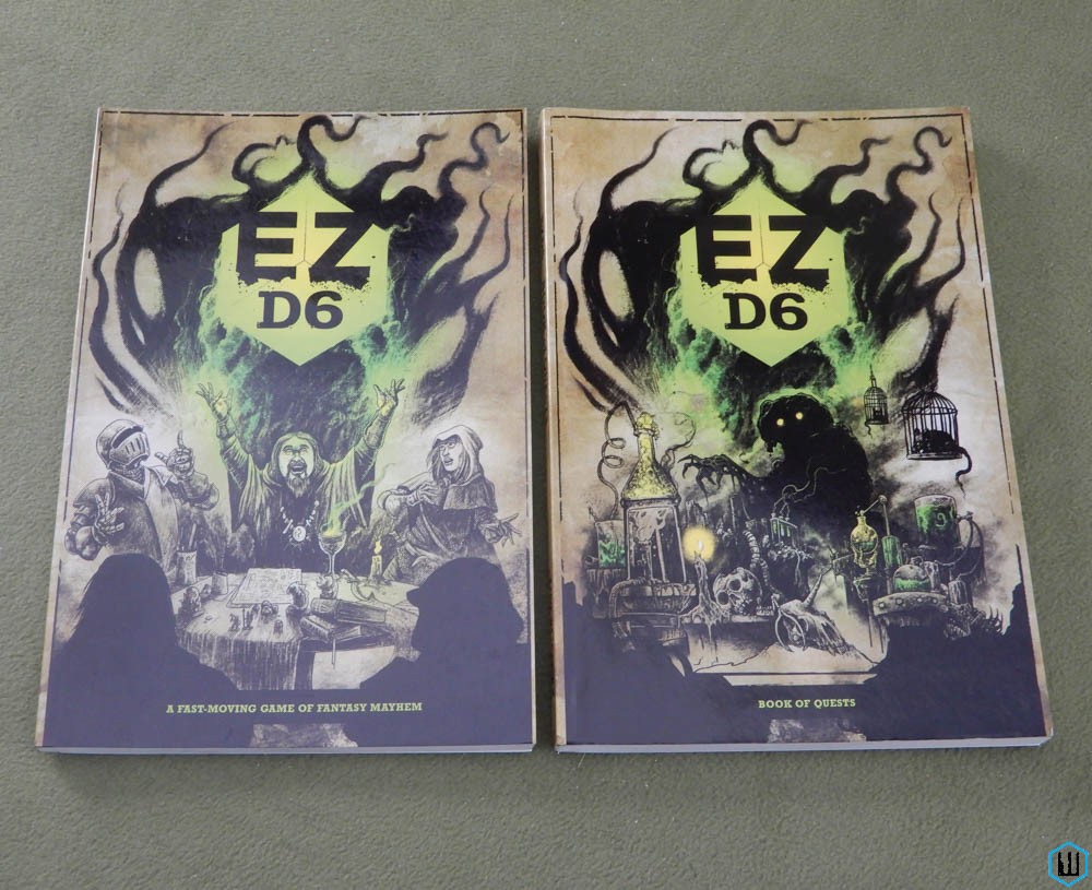 EZ D6 Core Rulebook + Book of Quests (RPG Game)