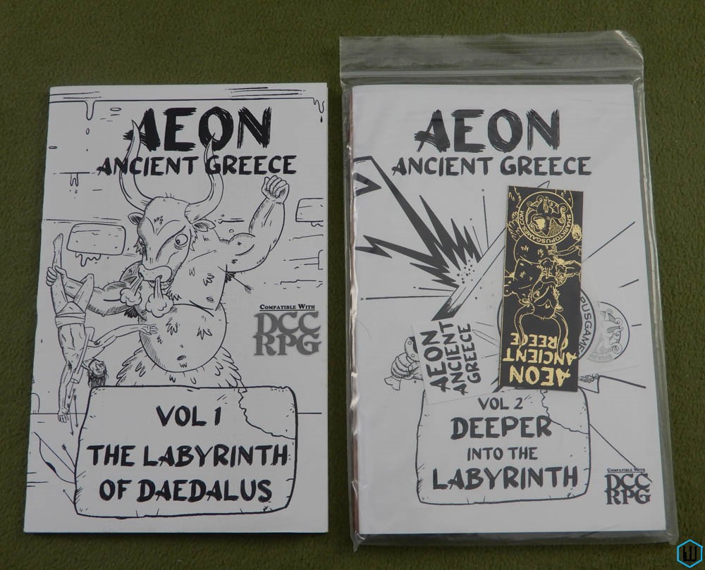 Aeon Ancient Greece (Vol. 1 & 2): Labyrinth Daedalus & Deeper (DCC RPG)