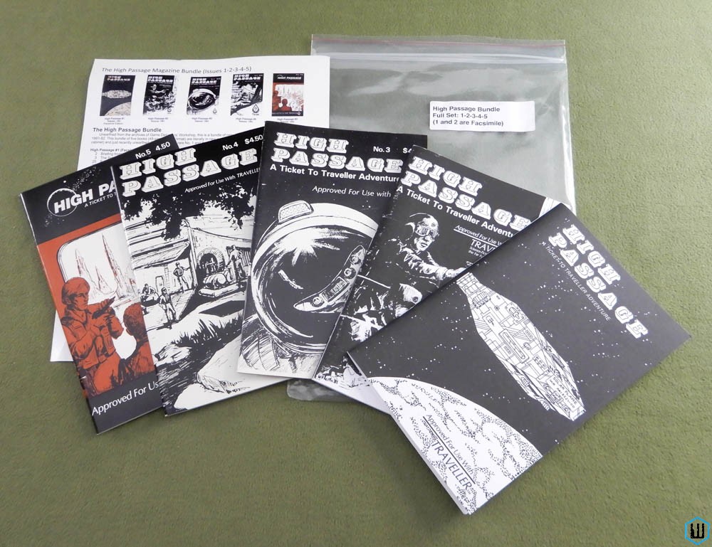 High Passage Magazine Bundle: Issues 1, 2, 3, 4, 5 (Traveller RPG)