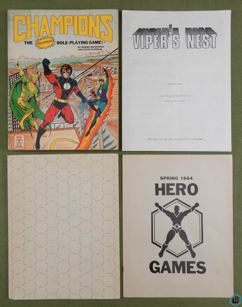 Champions Super Hero RPG lot set